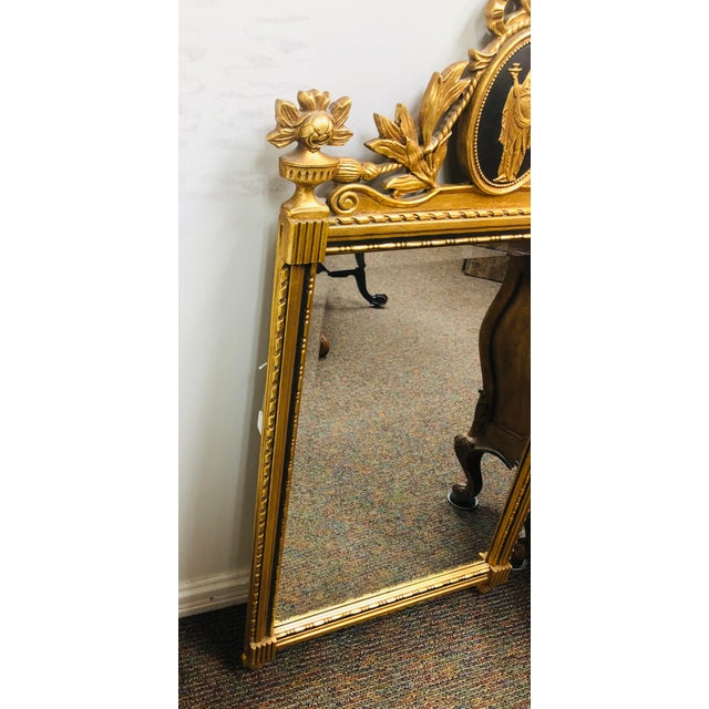 Vintage 1940s Roman Style Gilt Mirror | Chairish