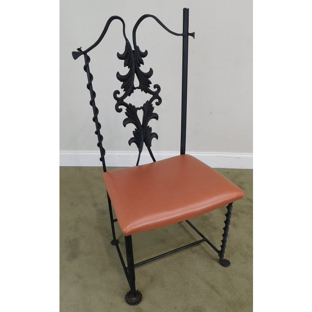 j.w. Zan Hand Forged Reclaimed Iron Chair | Chairish