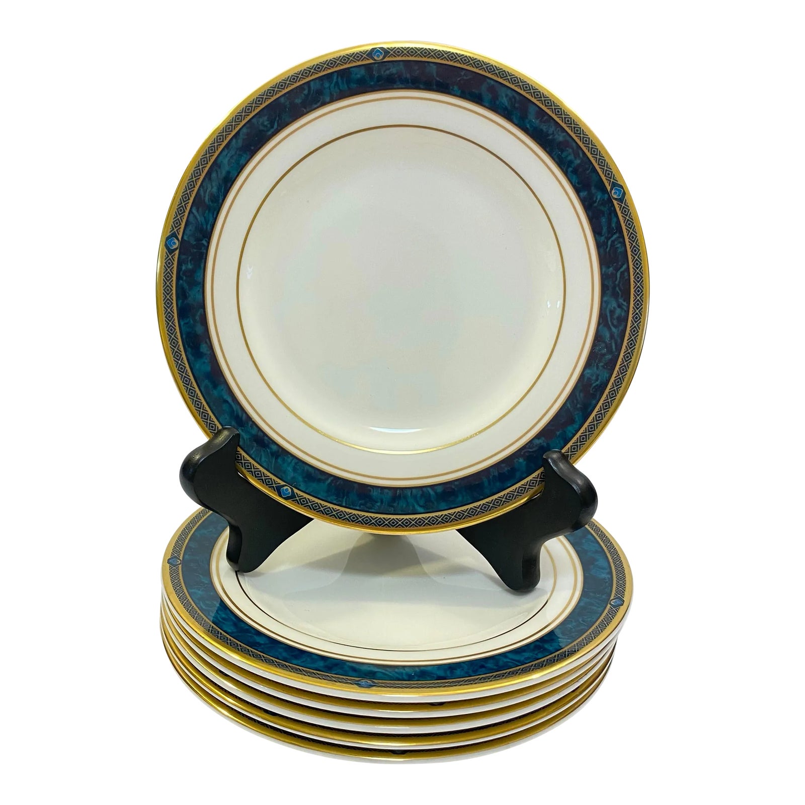 1990s Royal Doulton Biltmore Bread Plates - Set of 6 | Chairish