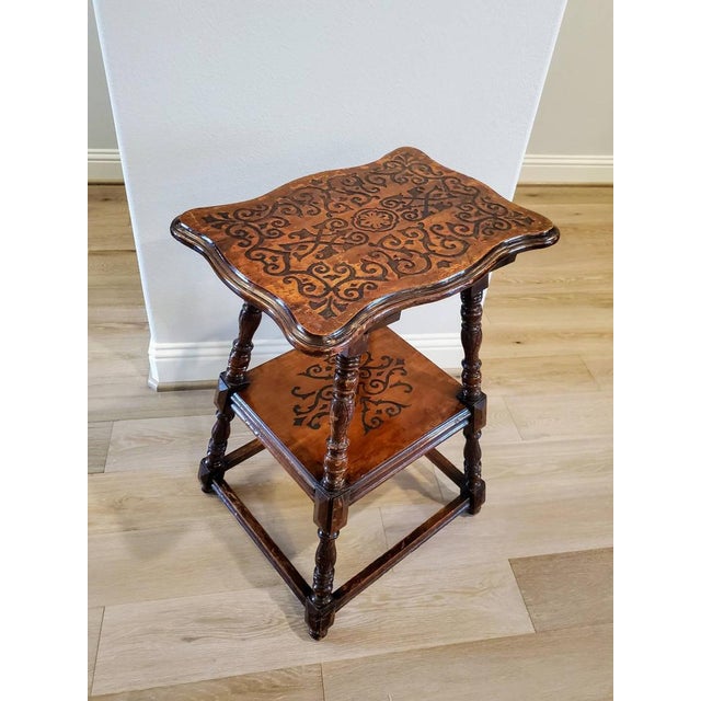 Early 19th Century English Country Tiered Box Joint Table | Chairish