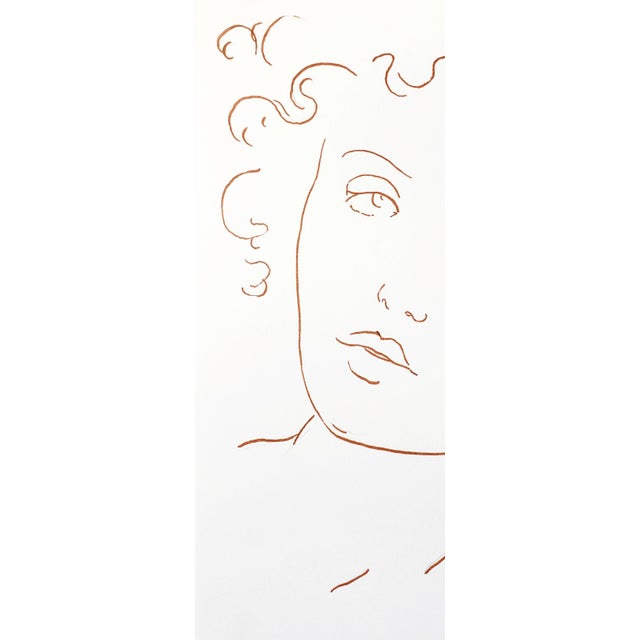 Sarah Myers "Liveliness: Line Portrait" Original Contemporary Drawing ...