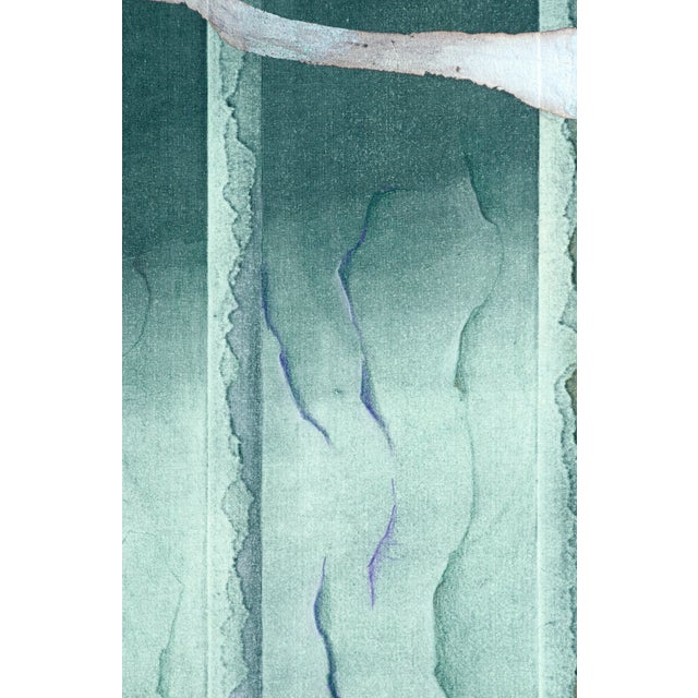 Gold Sky With Silver Ribbon - Hand-Augmented Modern Collotype Print by ...