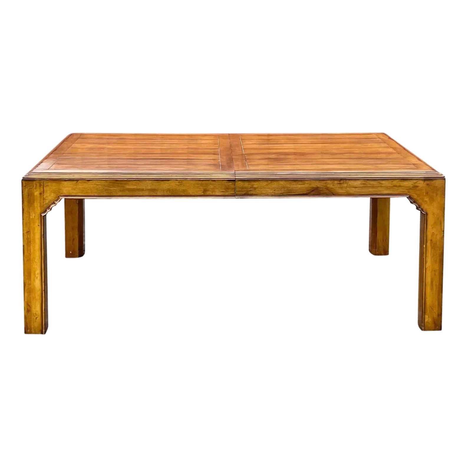Century Furniture Rustic French Country Maple Parsons Dining Table ...