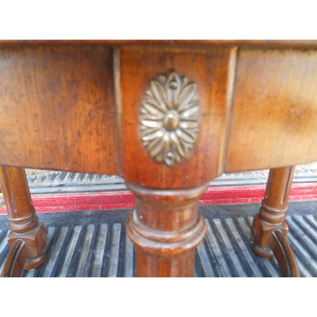 Vintage Mid-Century Modern Small Demilune Side Table | Chairish