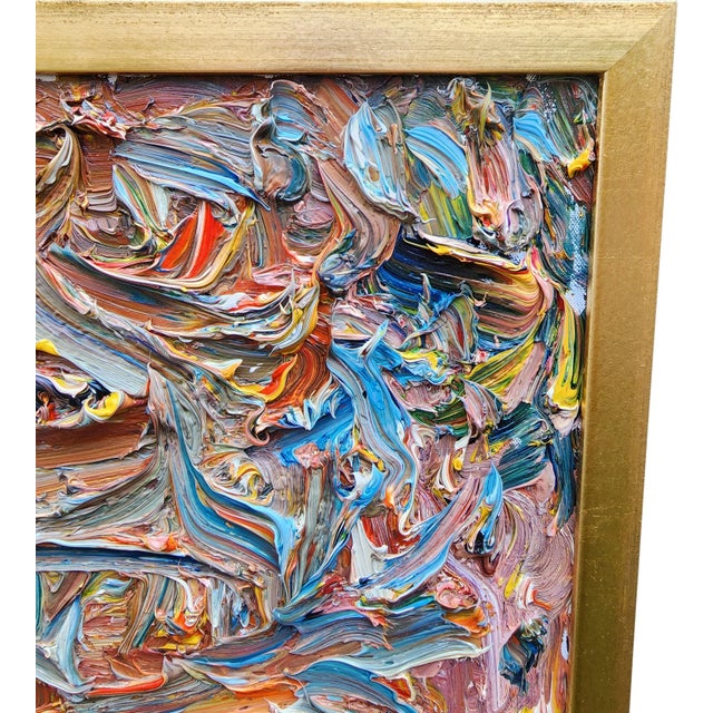 Contemporary Abstract Expressionist Original Oil Painting "Flowing" by ...