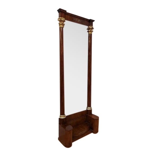 Antique Empire Mahogany Gold Gilded Corinthian Column Topped Platform ...
