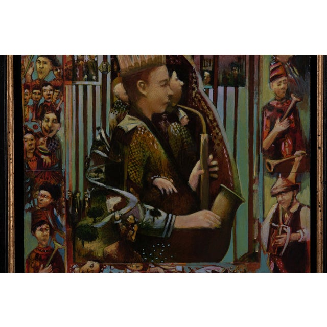 James Feeham "Tuscan Regatta" Painting Mixed Media Oil, Wax & Collage ...