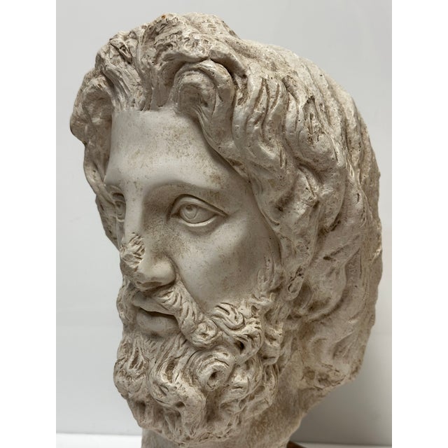 Vintage Sculpture of an Ancient Bard | Chairish