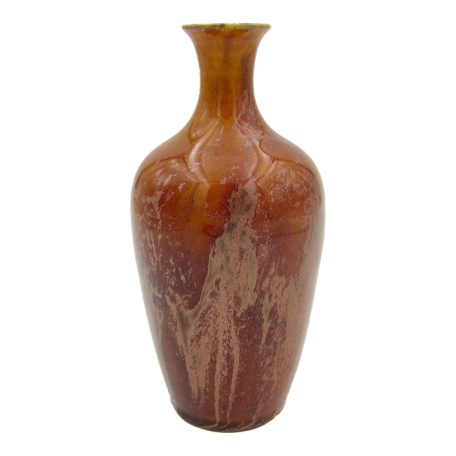 Antique Bernard Moore English Art Pottery Vase With Metallic Aventurine ...