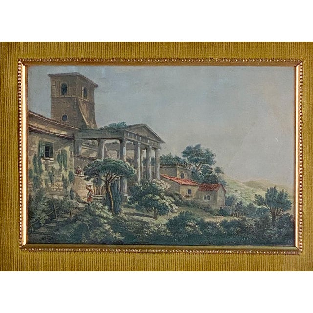 18th or 19th Century Hand-Colored Italian Engraving | Chairish