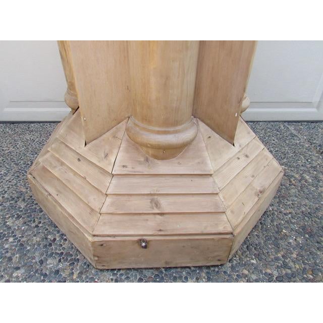 Pair of Antique French Architectural Pine Pedestals | Chairish