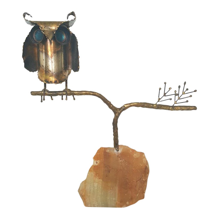 Curtis Jere Owl Sculpture | Chairish