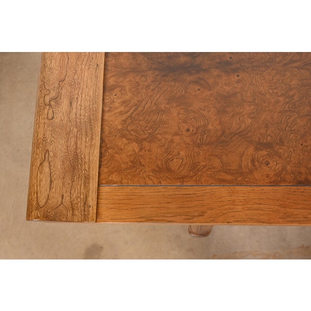 Baker Furniture Hollywood Regency Chinoiserie Burled Walnut Altar Table ...