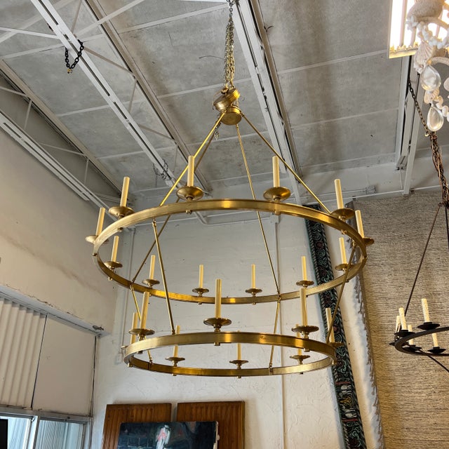 Visual Comfort Launceton Grande Two Tiered Chandelier | Chairish