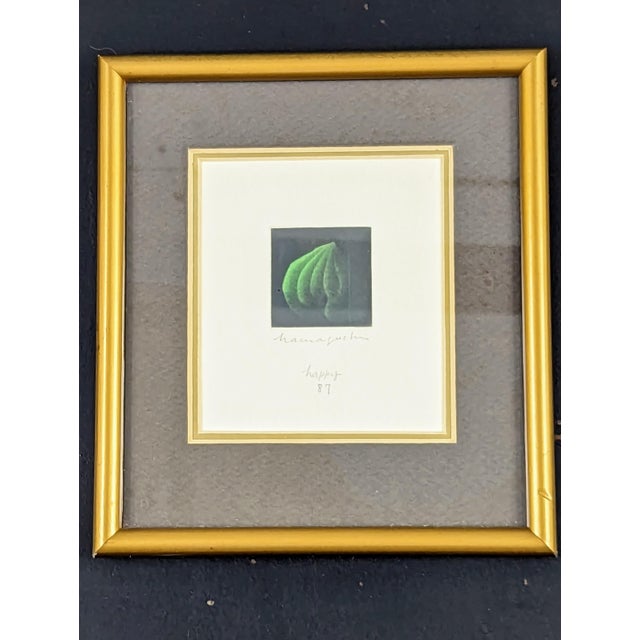 Yozo Hamaguchi Original Color Mezzotint "Happy" 1987 | Chairish