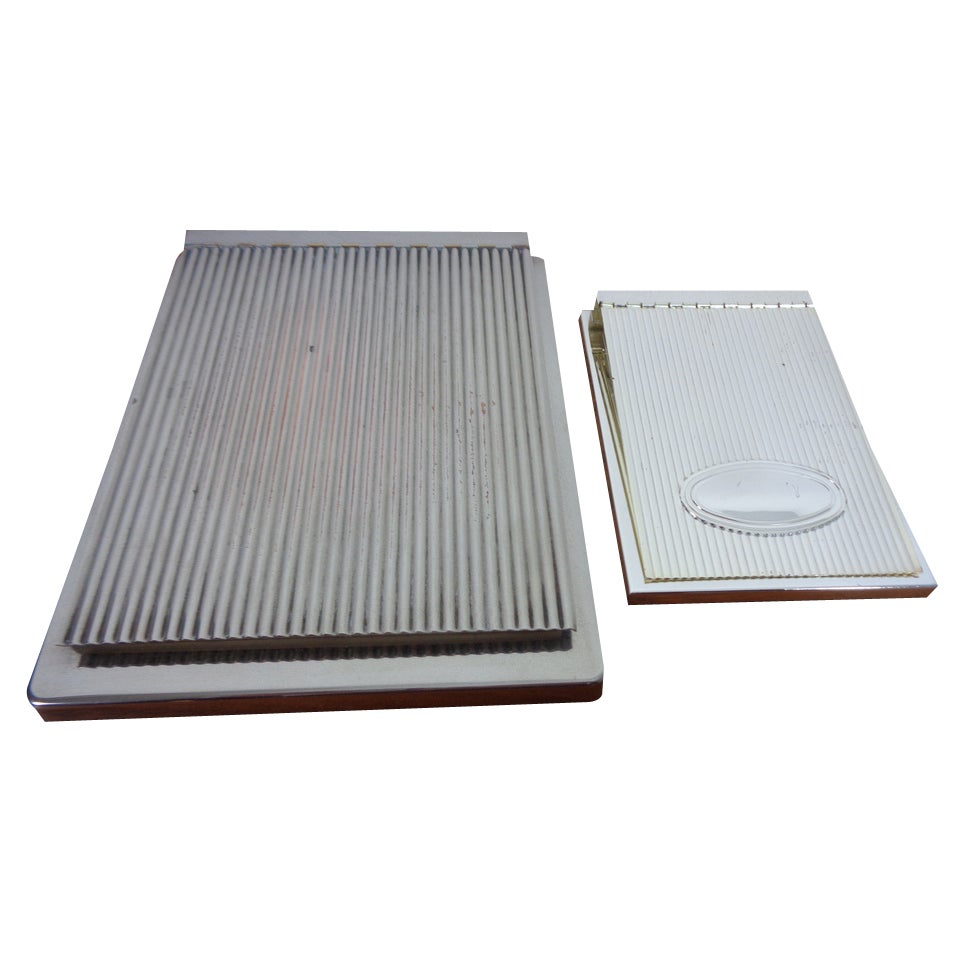 Silver Plated Notepads, Usa, 1960s, Set of 2 | Chairish