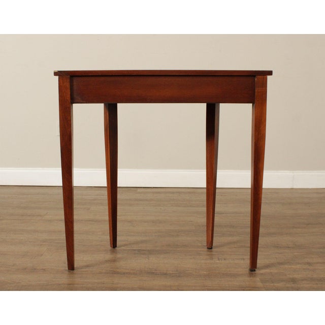 Federal Style Pair of Mahogany Demilune Console Tables | Chairish
