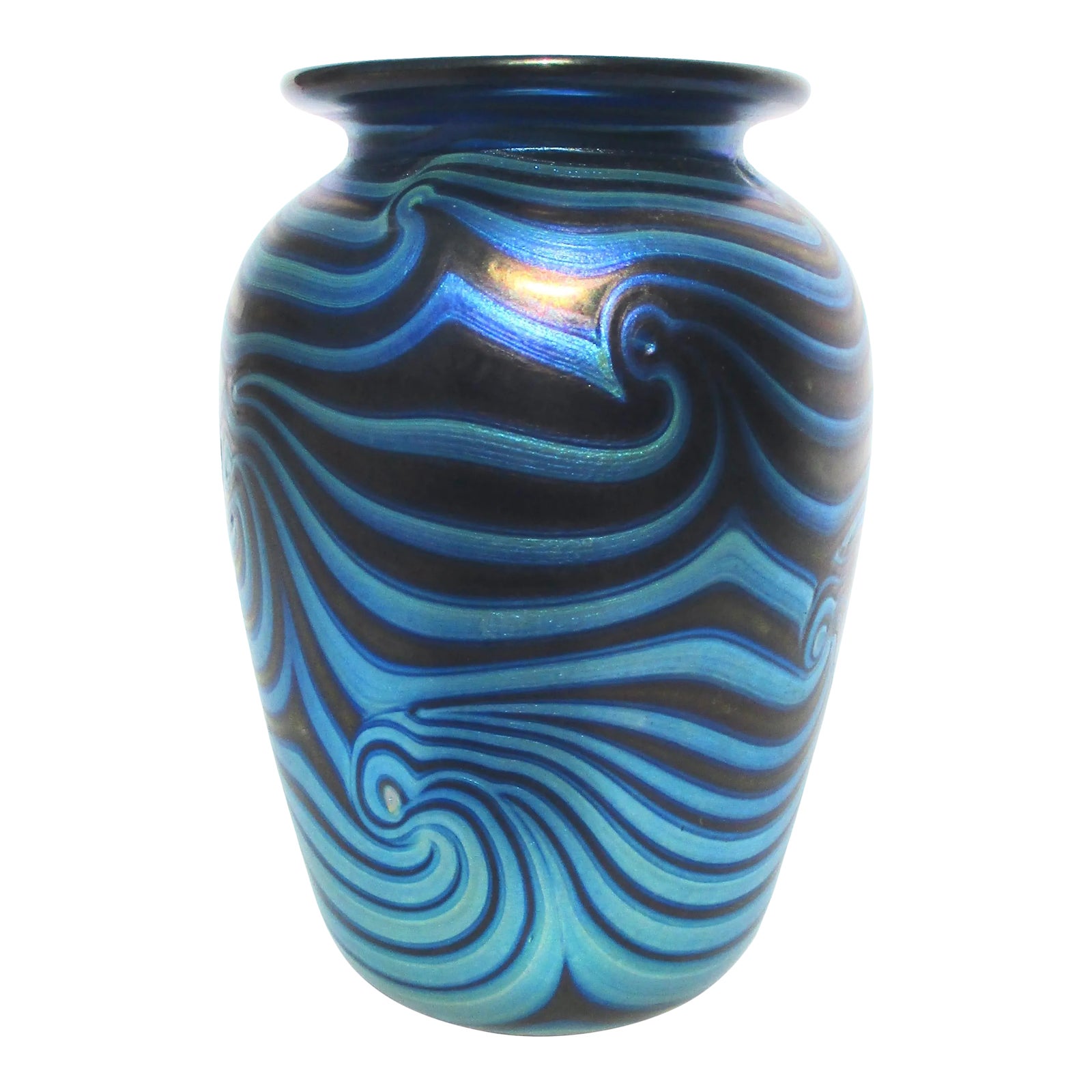 Favrile Glass Vase Circa 1980s | Chairish