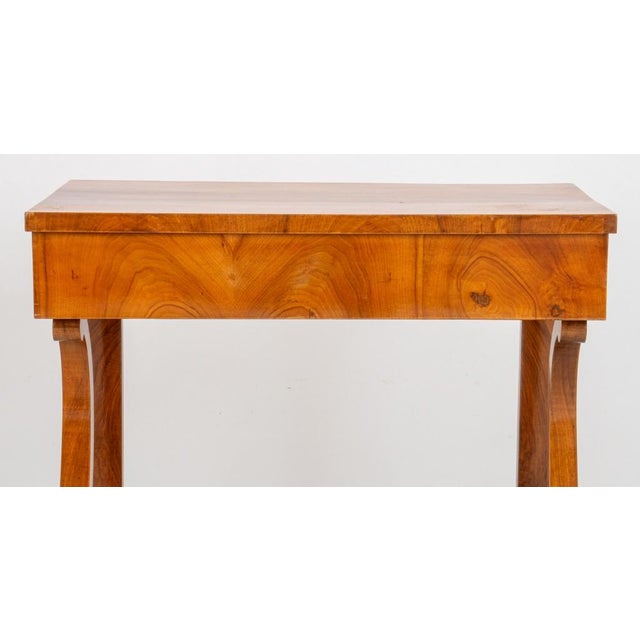Biedermeier Cherry Wood Console Table | Chairish
