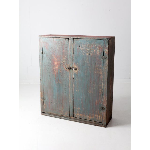 Antique Primitive Cupboard Cabinet | Chairish