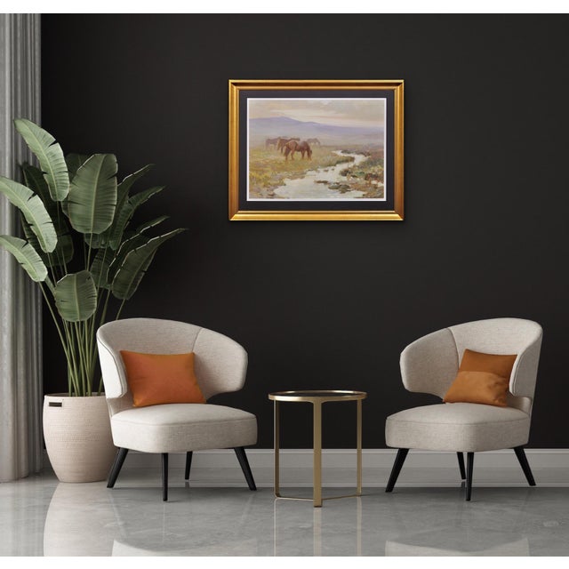 Charles Walter Simpson 1885 - 1971. English. Dartmoor Ponies. Oil on ...