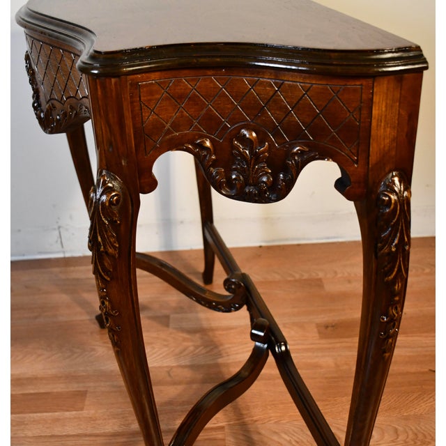 1930s John Wanamaker Ny French Carved Walnut Console Table | Chairish
