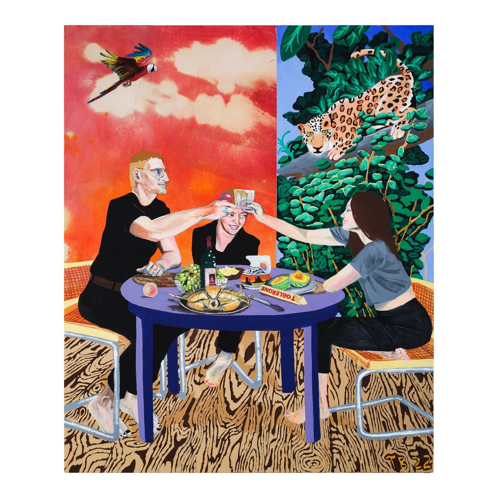 The Visitors Expressionist Figurative Painting by Artist Theodore Boyer ...