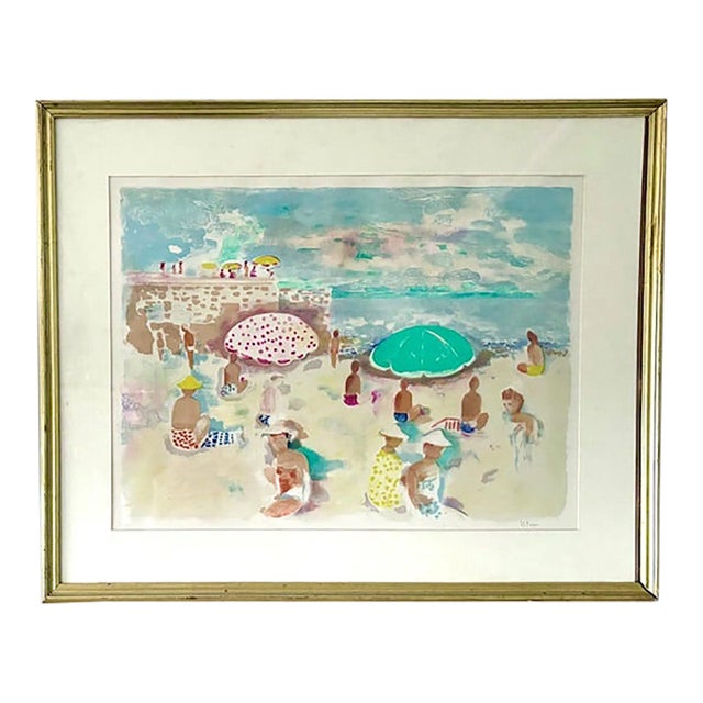 Original Fritz Klein Painting - Beach Views, Signed | Chairish