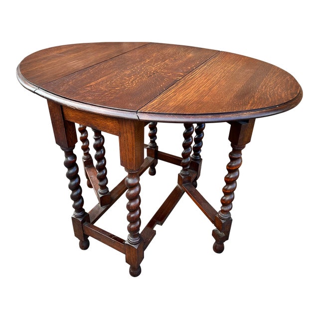 Antique English Gate Leg Table | Chairish