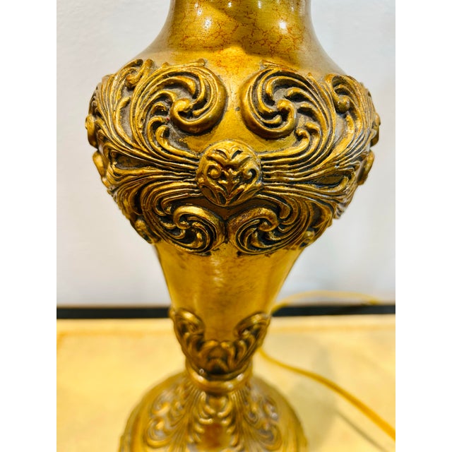 Late 20th Century Pair Berman Hollywood Regency Gilded Lamps | Chairish