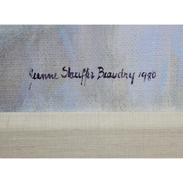 1980 “Wedding Picnic” Impressionist Style Fruits and Flowers Still Life ...