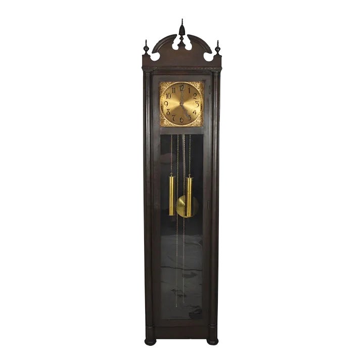Early Colonial Mfg Company Mahogany Grandfather Clock Made Zeeland ...