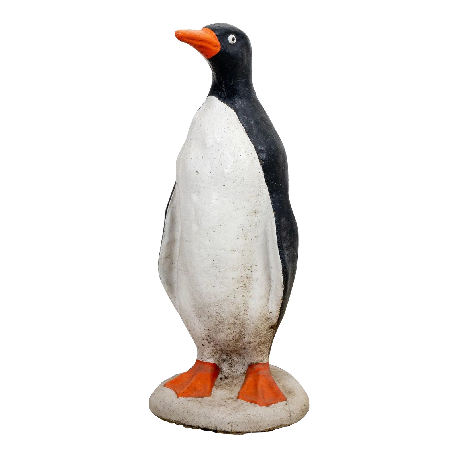 Cast Stone Pengiun | Chairish