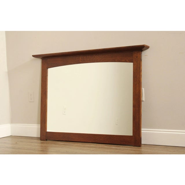 Stickley Mission Collection Oak Wall Mirror | Chairish