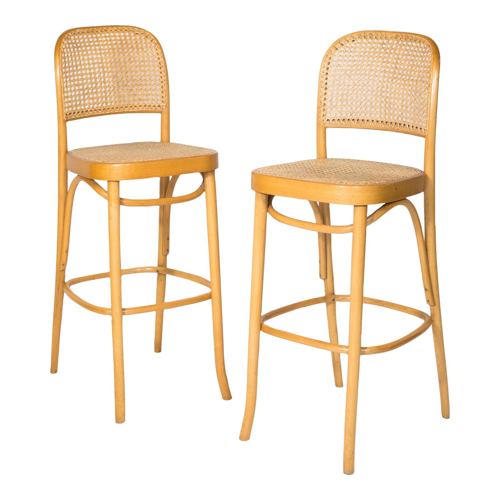 Vintage Hoffmann Bentwood Thonet '811' Bar Stools by Fmg | Chairish