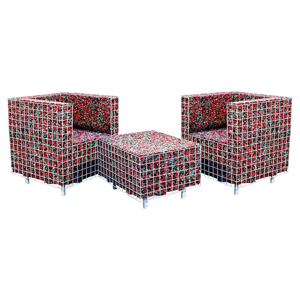 Infinite Living Outdoor Living Set, Set of 3 | Chairish