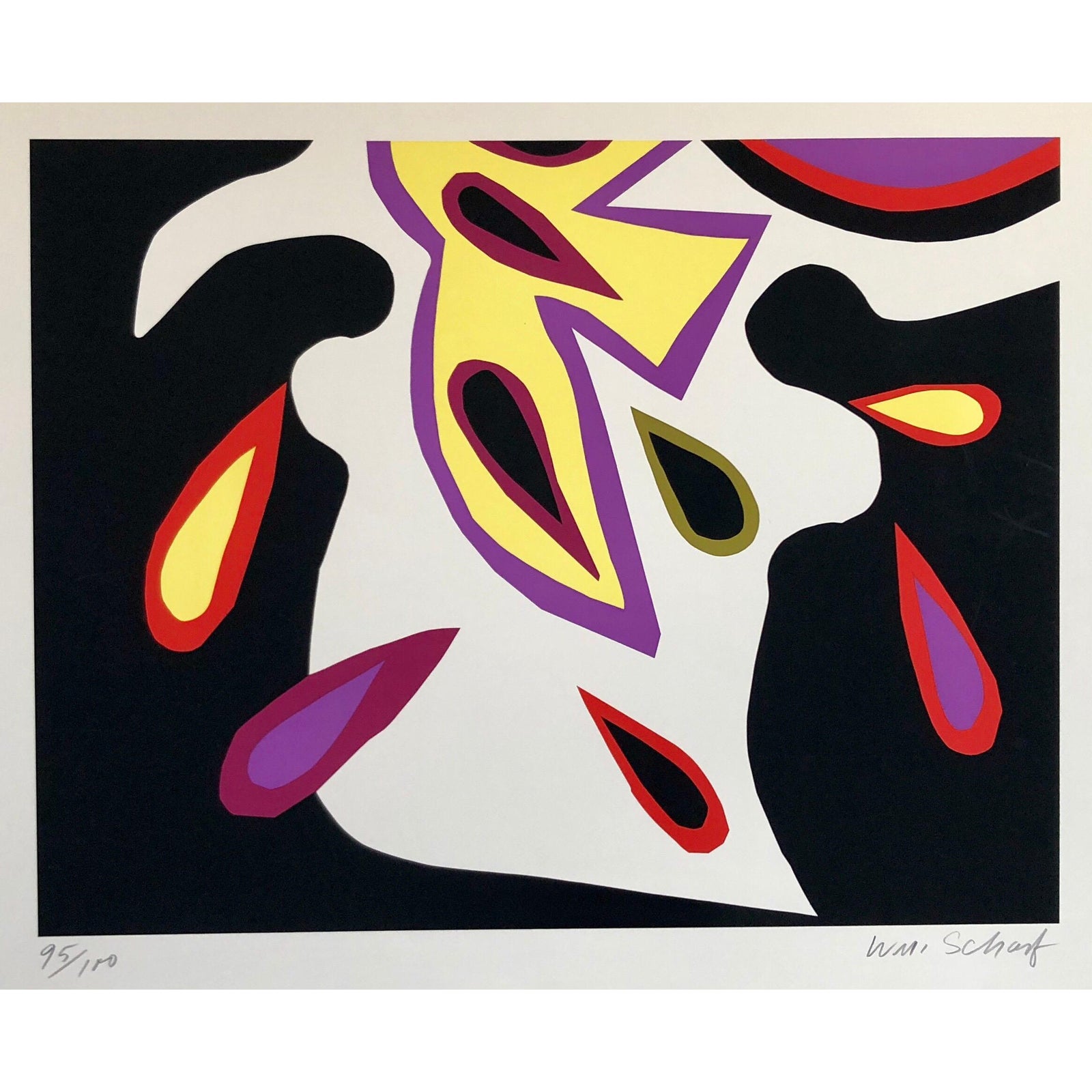 William Scharf, Bright Vibrant Pop Art Silkscreen Lithograph Print NYC ...