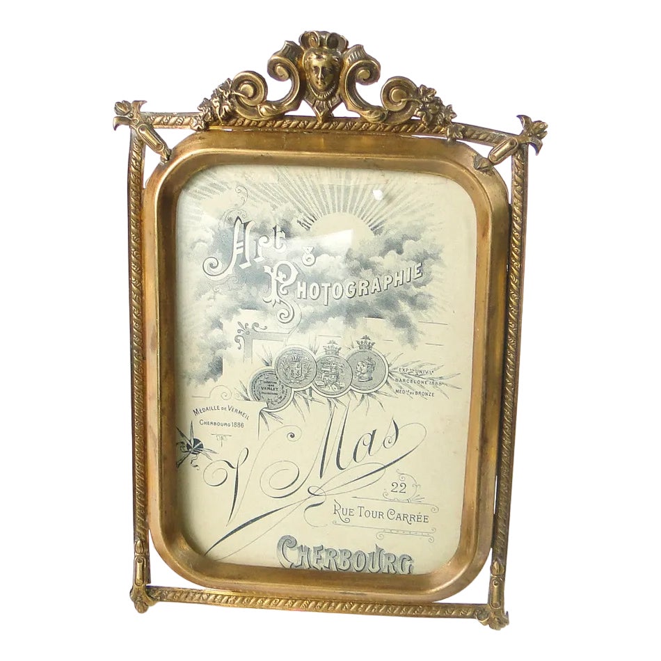 French Bronze Empire Frame, 1890s | Chairish