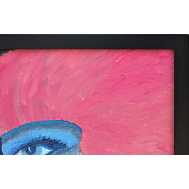 1980s "The Couple" Postmodern Acrylic Portrait Painting of a Couple by ...