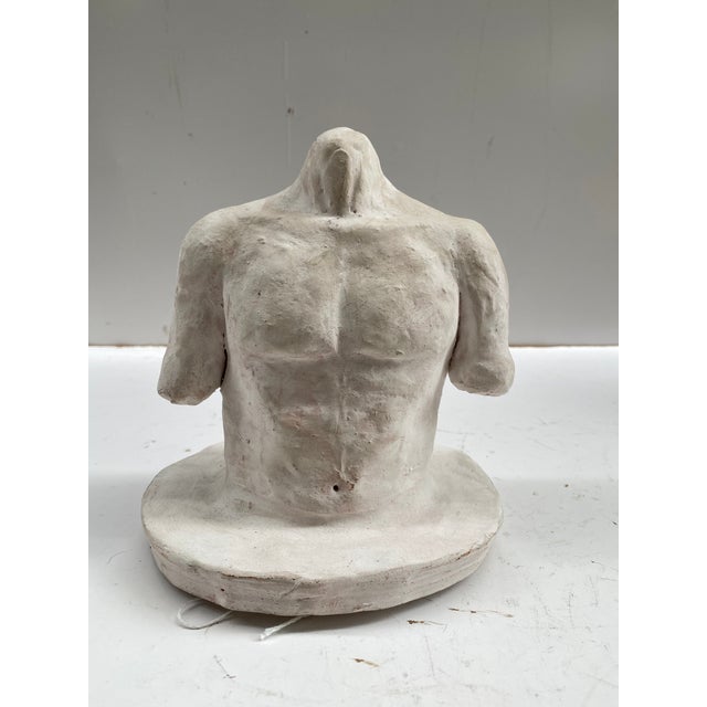 1990s Art Plaster Torso Sculpture | Chairish