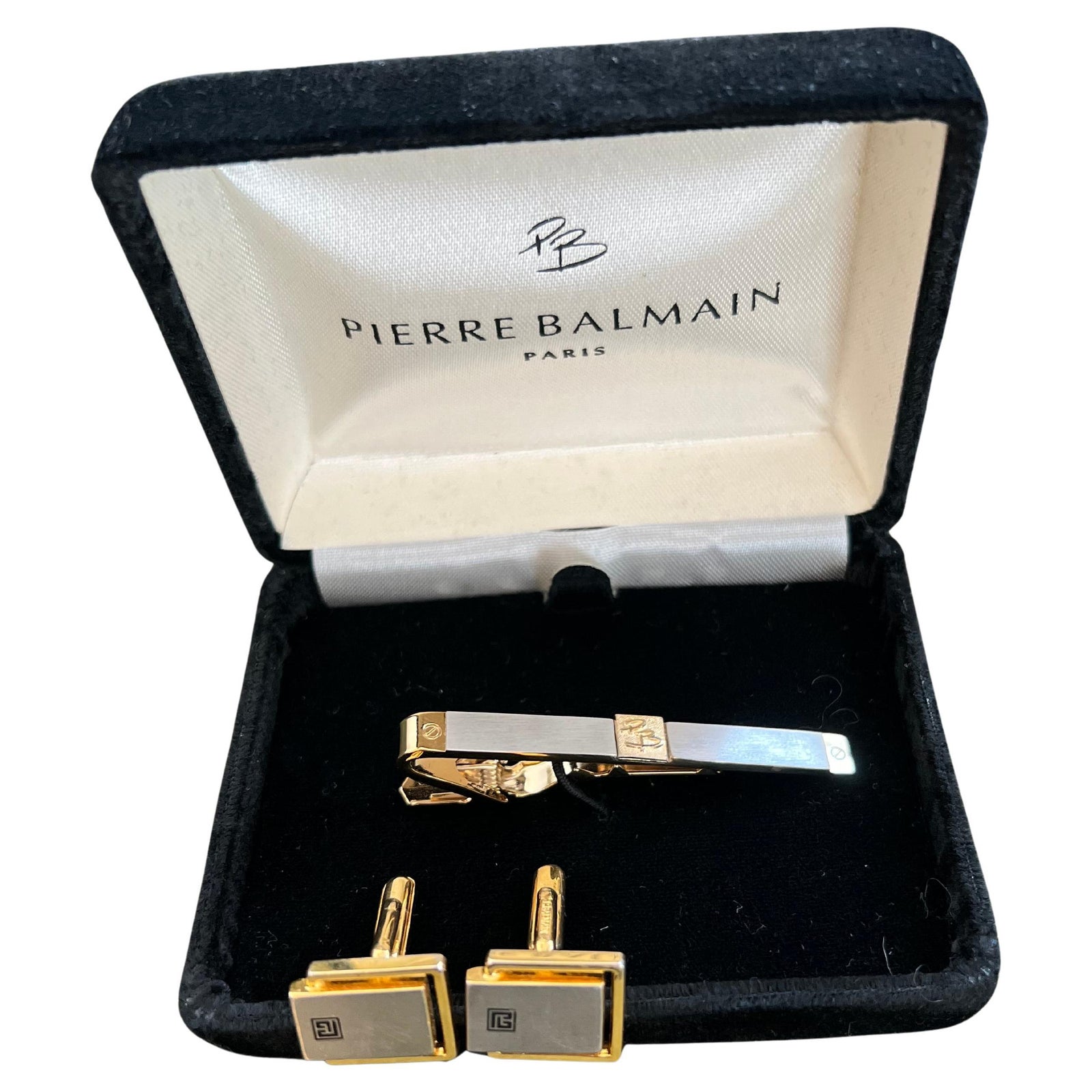 Pierre Balmain Vintage Deco Two Tone Cufflinks “Circa 1980s” In ...