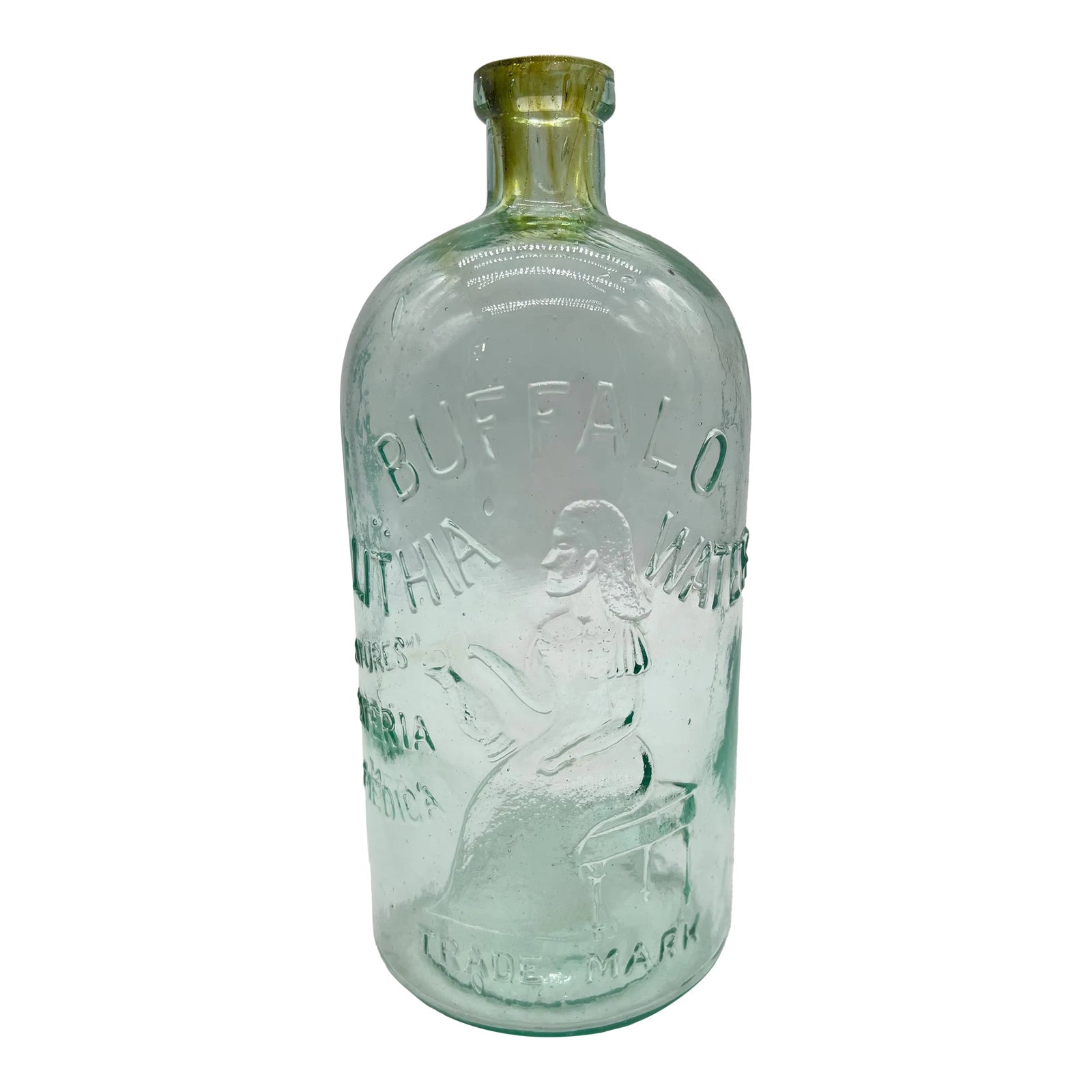 Antique Lithia Springs Buffalo Water Bottle, Circa 1900 | Chairish