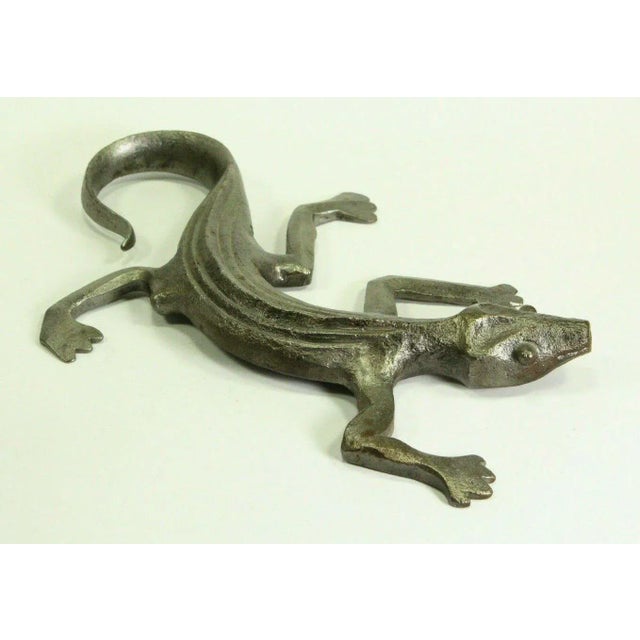 18th Century Cast & Wrought Iron Figurine of a Lizard, Gecko or ...