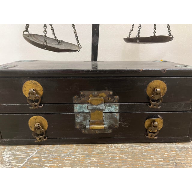 19th Century Chinese Apothecary Scale With Weights | Chairish