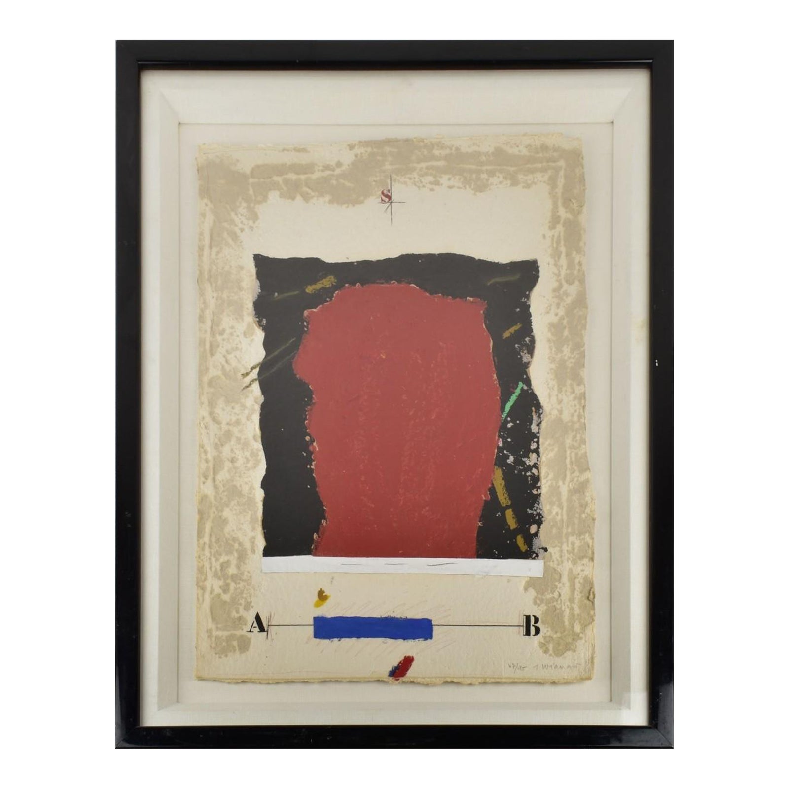 James Coignard, French (1925-2008) "Etude Masse Rouge (Red Mass Study ...