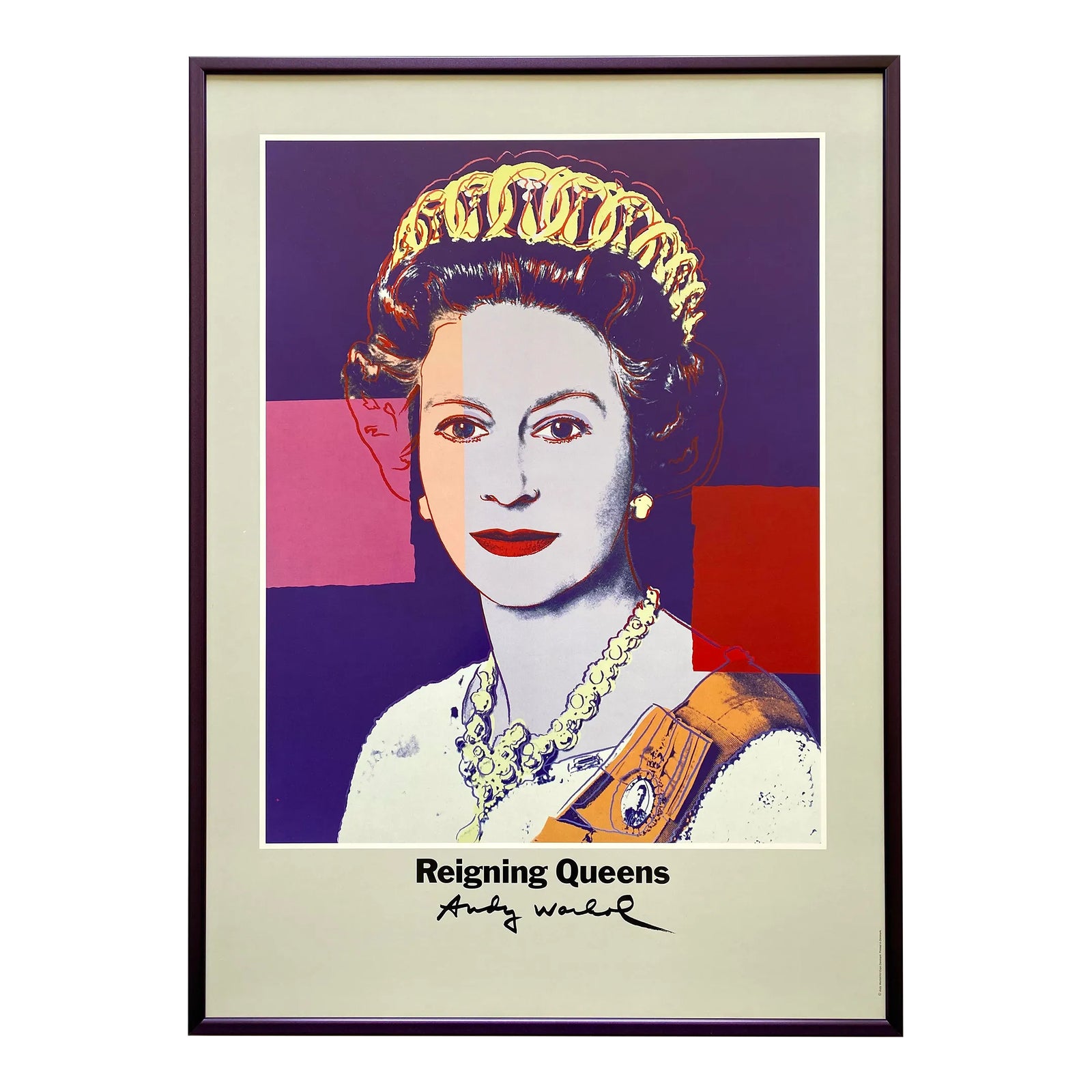 Andy Warhol Vintage 1986 1st Edtn Lithograph Print Framed Pop Art ...