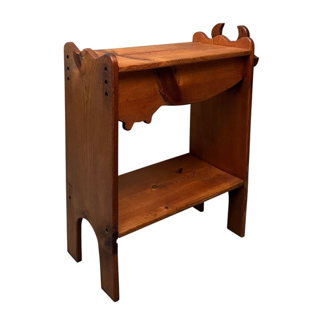 1970s Handmade Vernacular "Cow" Table in Pine | Chairish