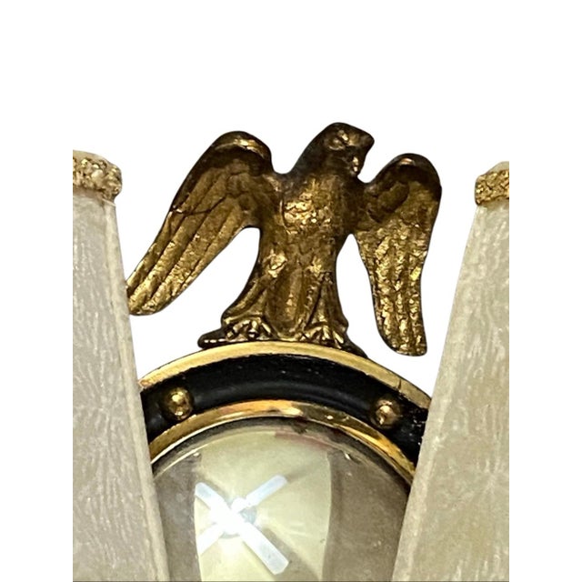 Antique Federal Style Eagle Figure Plug in Double Arm Sconce With Lamp ...