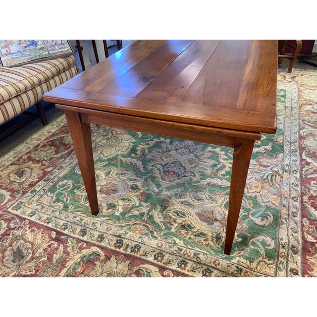 1850s Restored French Country Cherry Farm Table | Chairish