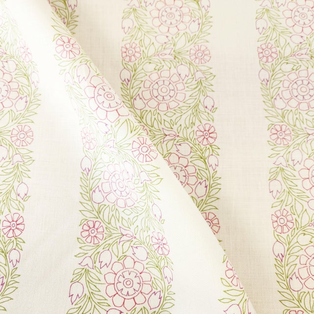 Alex Conroy Textiles Luna Stripe Linen Designer Fabric by the Yard | Chairish